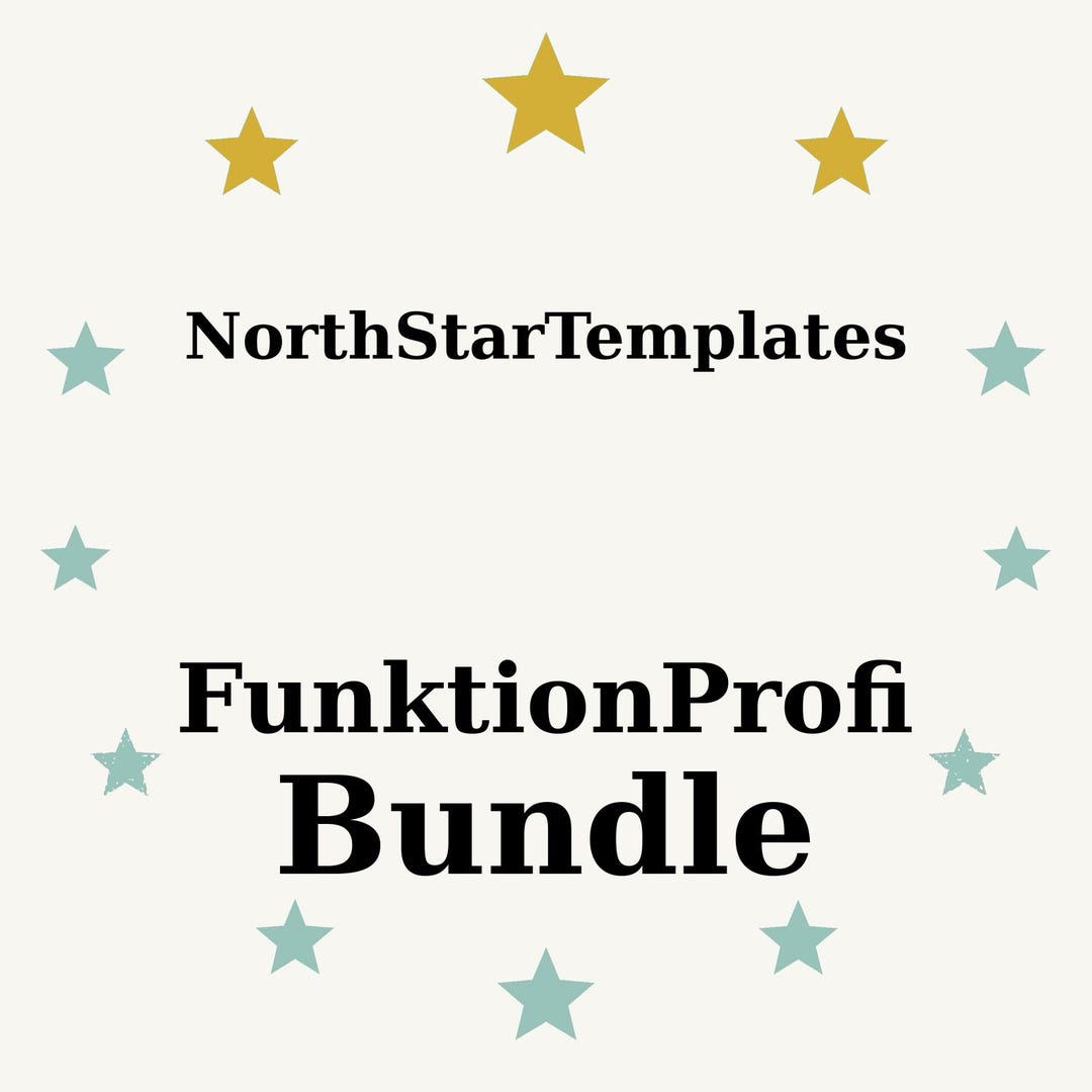 Funktionprofi Templates Bundle – 3-piece Complete Set - Etsy