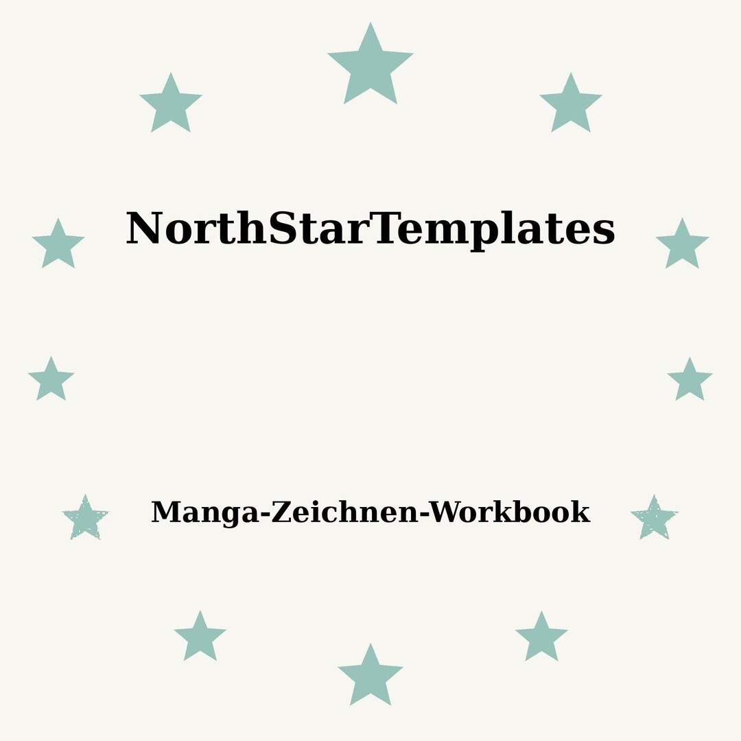 Manga Drawing Workbook Premium Printable and Editable Template DE EN ES ...