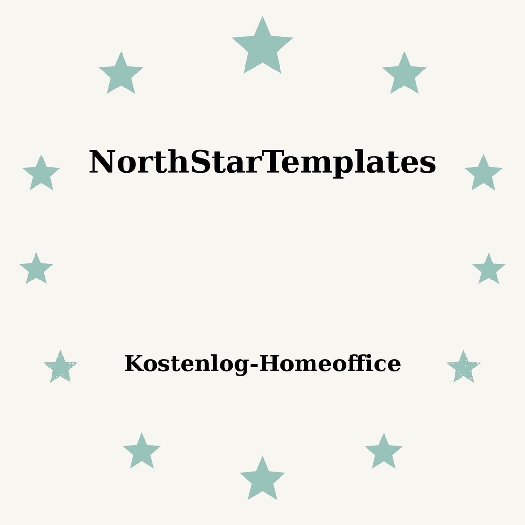 Cost Log - Home Office Premium Printable and Editable Template DE EN ES ...