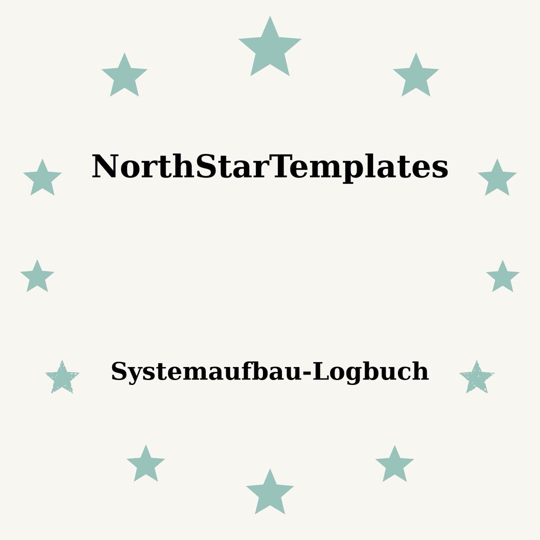 System Setup Logbook Premium Printable and Editable Template DE EN ES ...