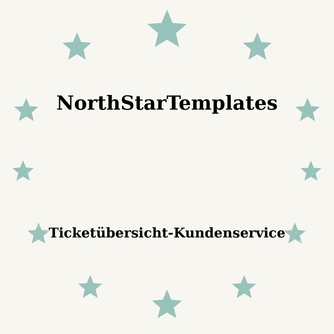 Customer Service Ticket Overview Premium Printable and Editable ...