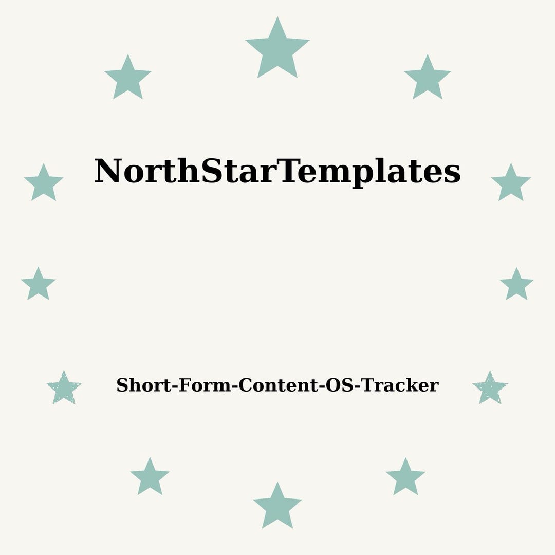 Short-form Content Os Tracker Premium Printable and Editable Template ...