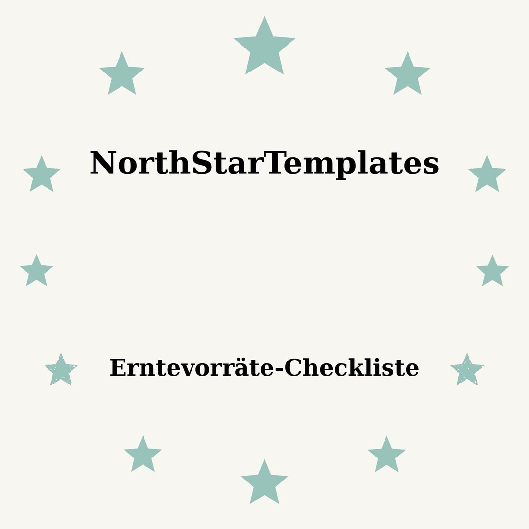 Harvest Supplies Checklist Premium Printable and Editable Template DE ...