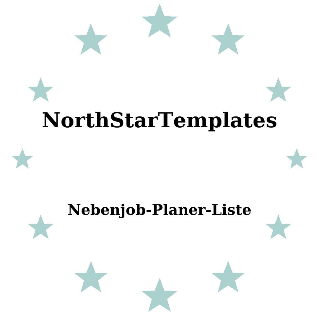 Side Job Planner List Premium Printable and Editable Template DE EN ES ...