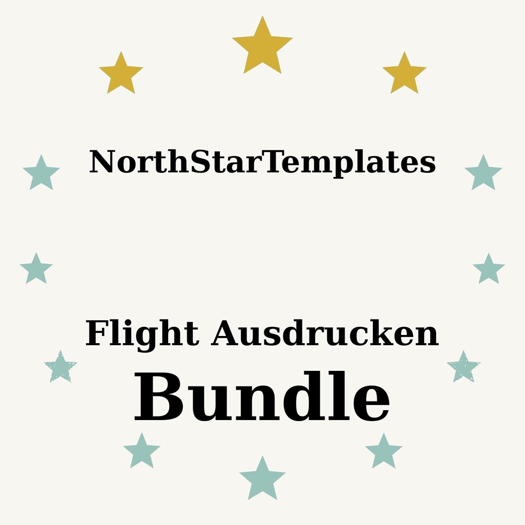 Flight Print Bundle – 4-piece Complete Set - Etsy