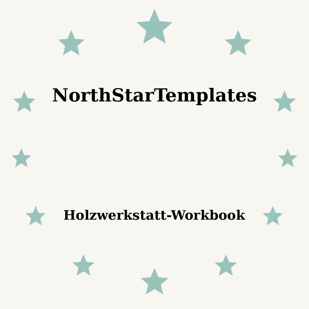 Wood Workshop Workbook Premium Printable and Editable Template DE EN ES ...