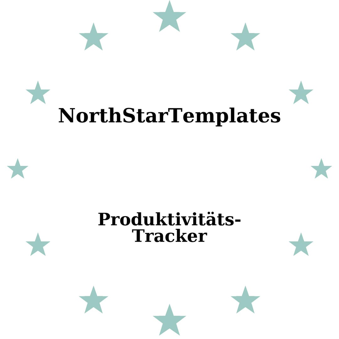 Productivity Tracker Premium Printable and Editable Template DE EN ES ...