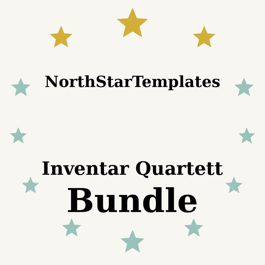 Inventar Quartett Bundle – Inventar & Checkliste Pro - Etsy