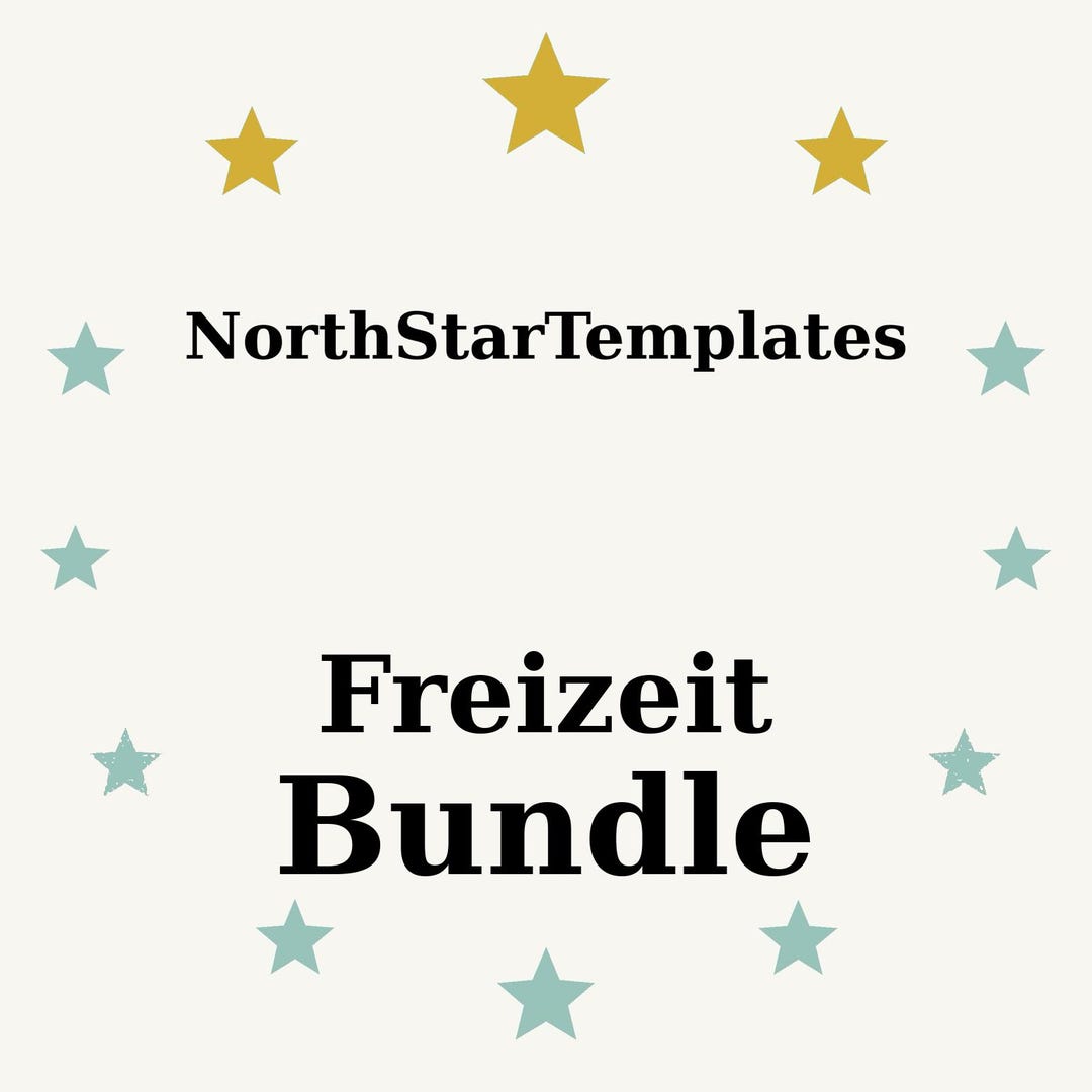 Leisure Templates Bundle – 3-piece Complete Set - Etsy