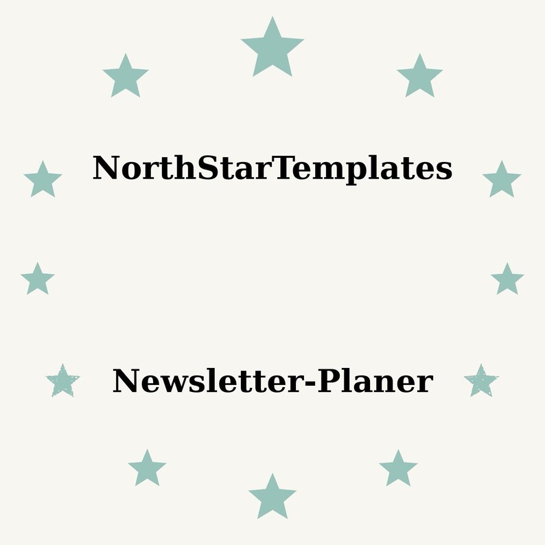 Newsletter Planner Premium Printable and Editable Template DE EN ES ...