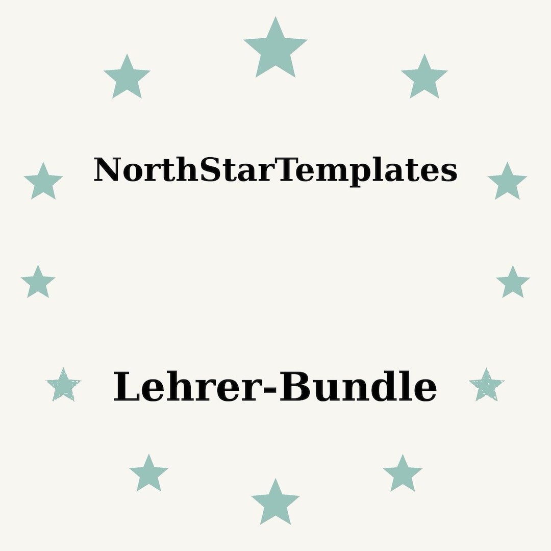Teacher Bundle Premium Printable and Editable Template DE EN ES - Etsy