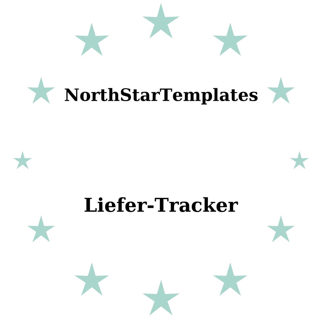Delivery Tracker — Premium Printable & Editable Template DE EN ES - Etsy