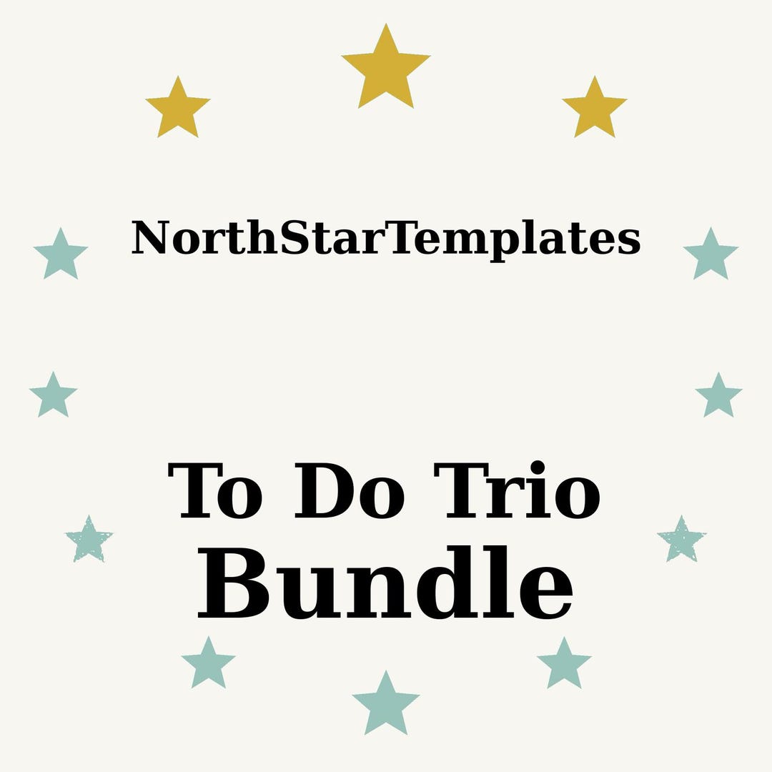 To Do Trio-bundle – Tracker & Template Pro - Etsy