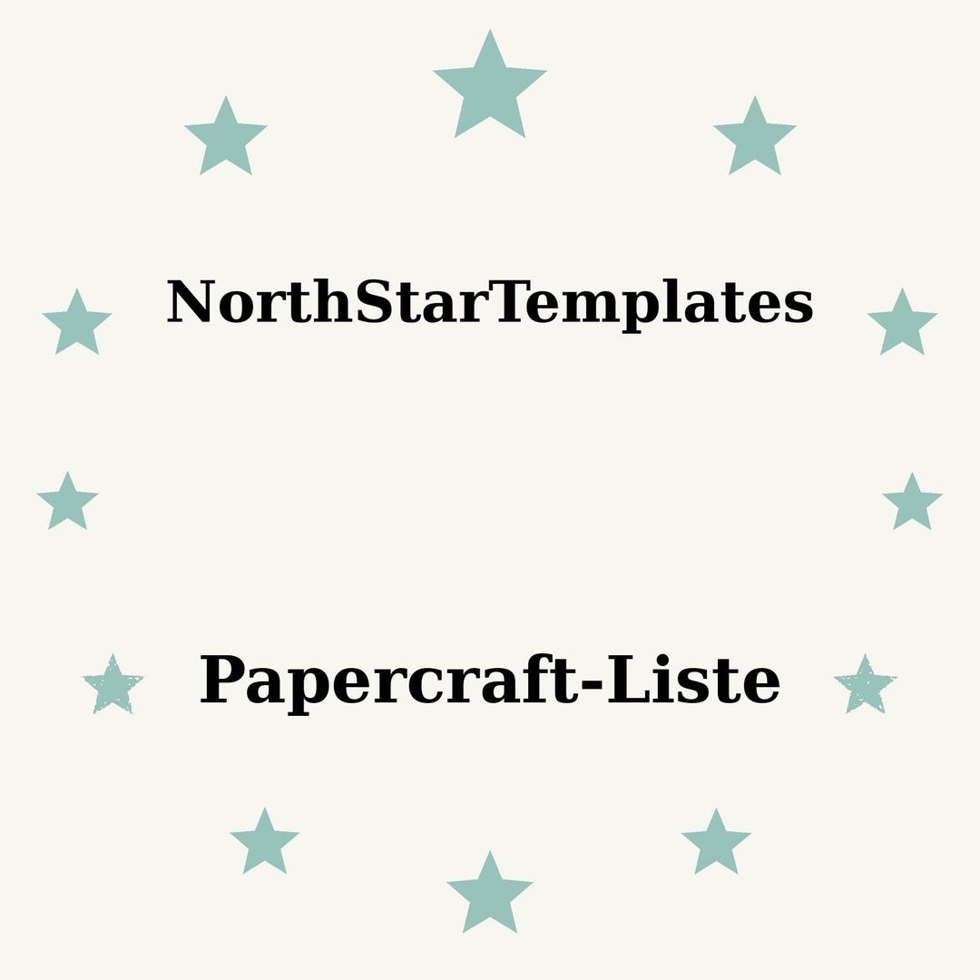 Papercraft List Premium Printable and Editable Template DE EN ES - Etsy