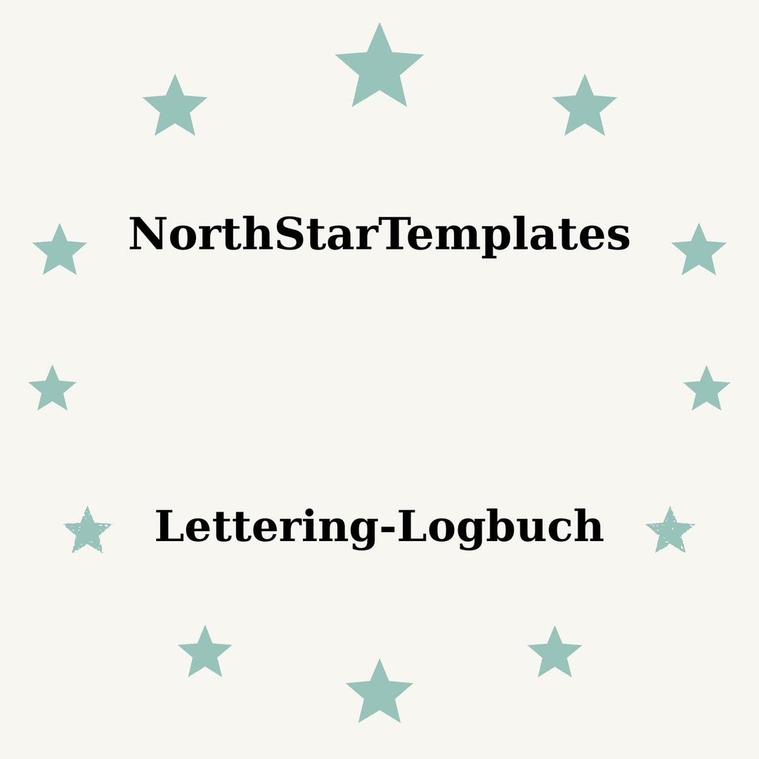 Lettering Logbook Premium Printable and Editable Template DE EN ES - Etsy