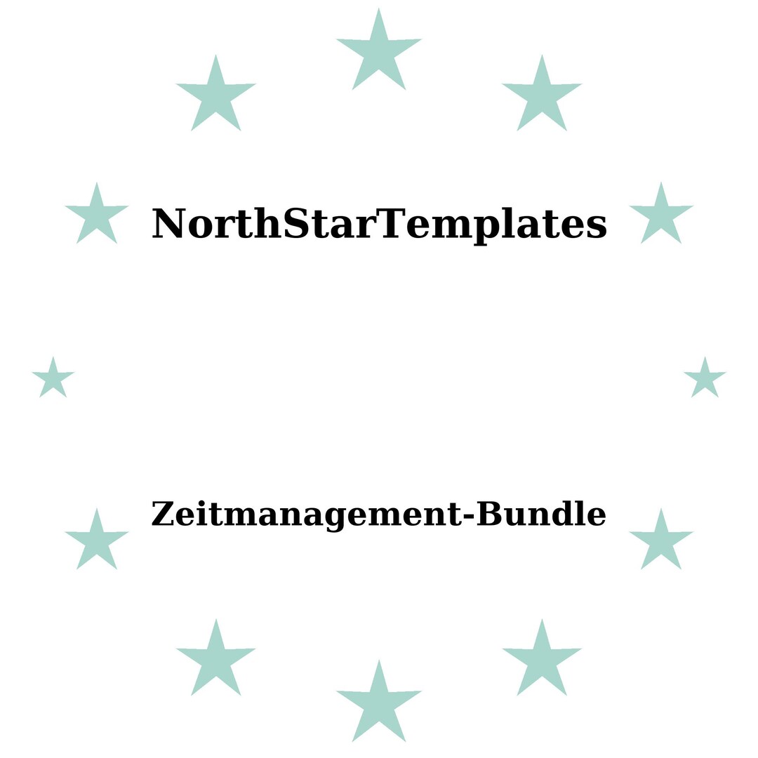 Time Management Bundle — Premium Printable & Editable Template DE EN ES ...