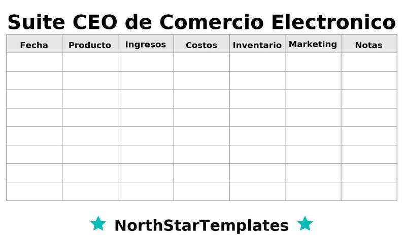 E-commerce Ceo Suite Premium Printable and Editable Template DE EN ES ...