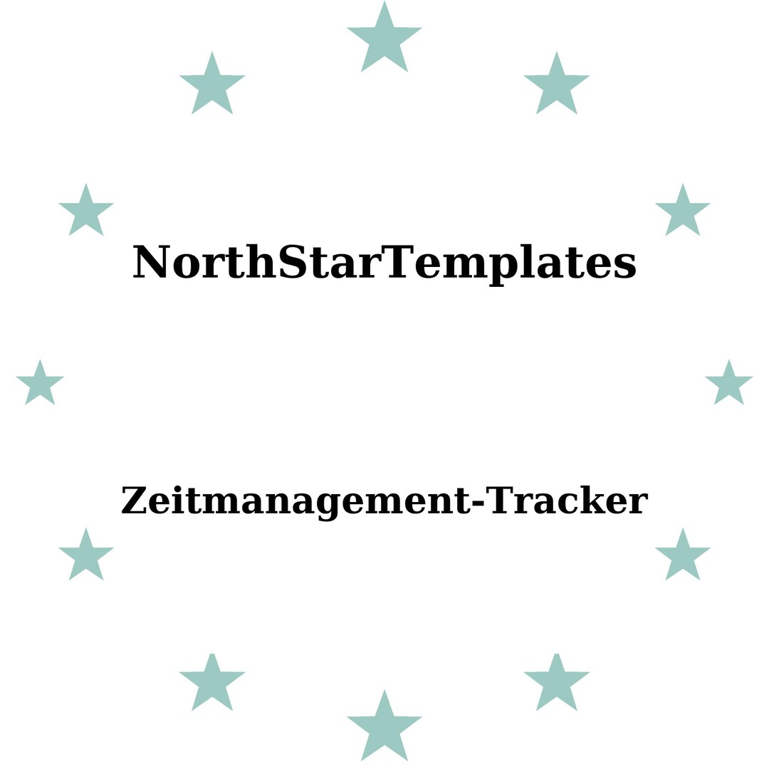 Time Management Tracker Premium Printable and Editable Template DE EN ...