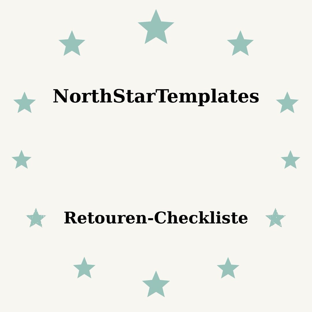 Returns Checklist Premium Printable and Editable Template DE EN ES - Etsy