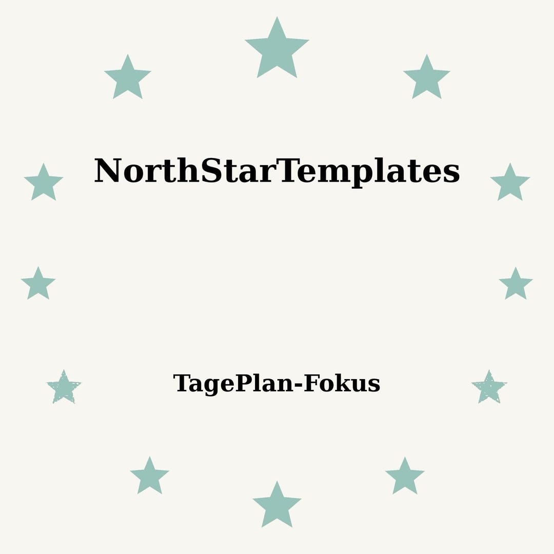 Focus Daily Plan Premium Printable and Editable Template DE EN ES - Etsy