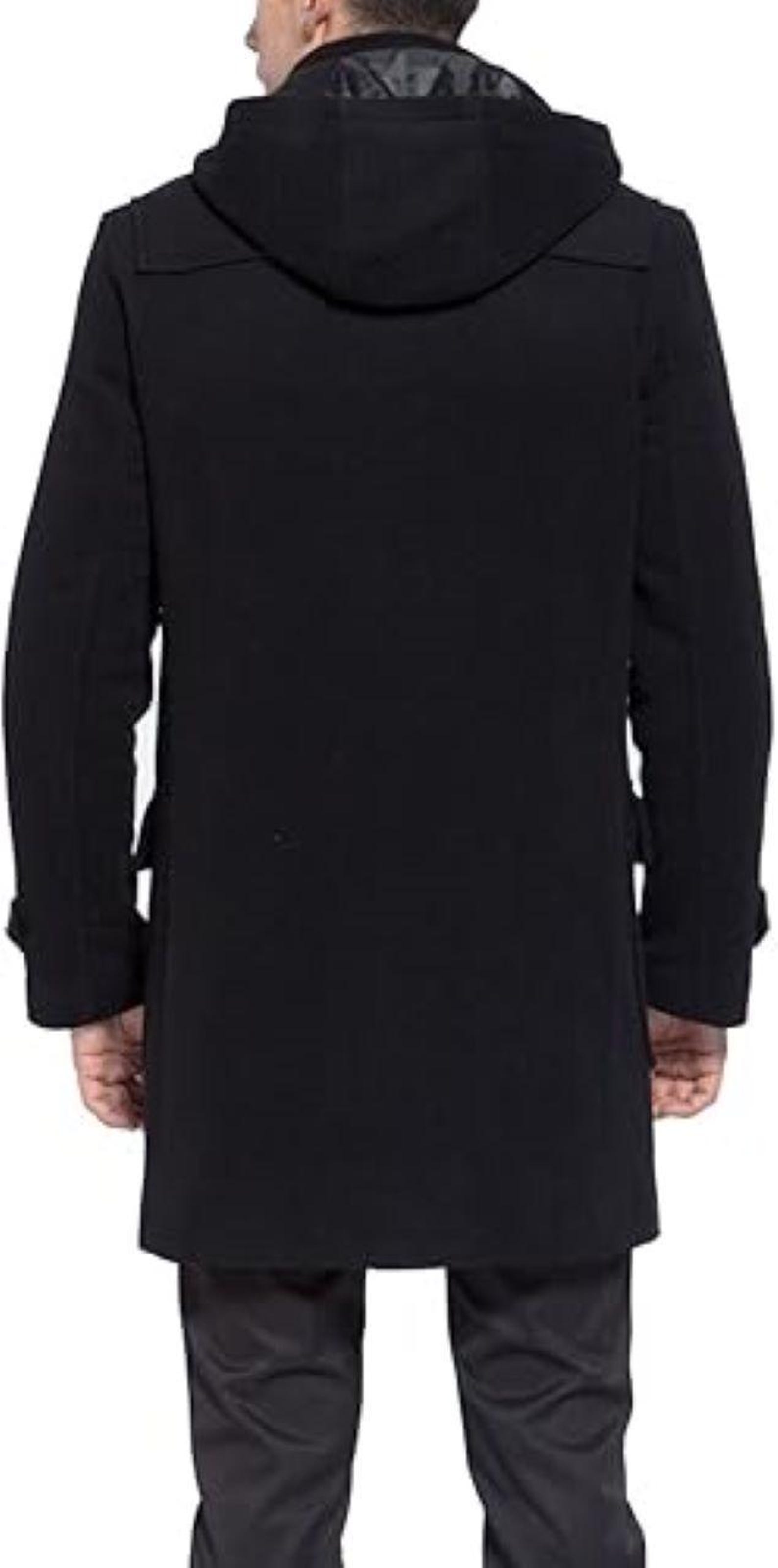 Men’s Wool Blend Toggle Duffle Coat – Hooded Winter Outerwear - Etsy