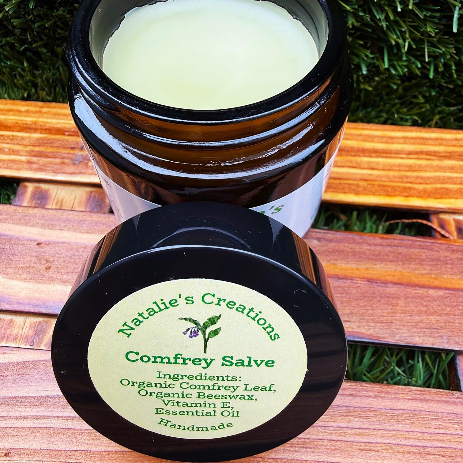 Organic Comfrey Miracle Salve – Handmade From Garden to Jar - Etsy