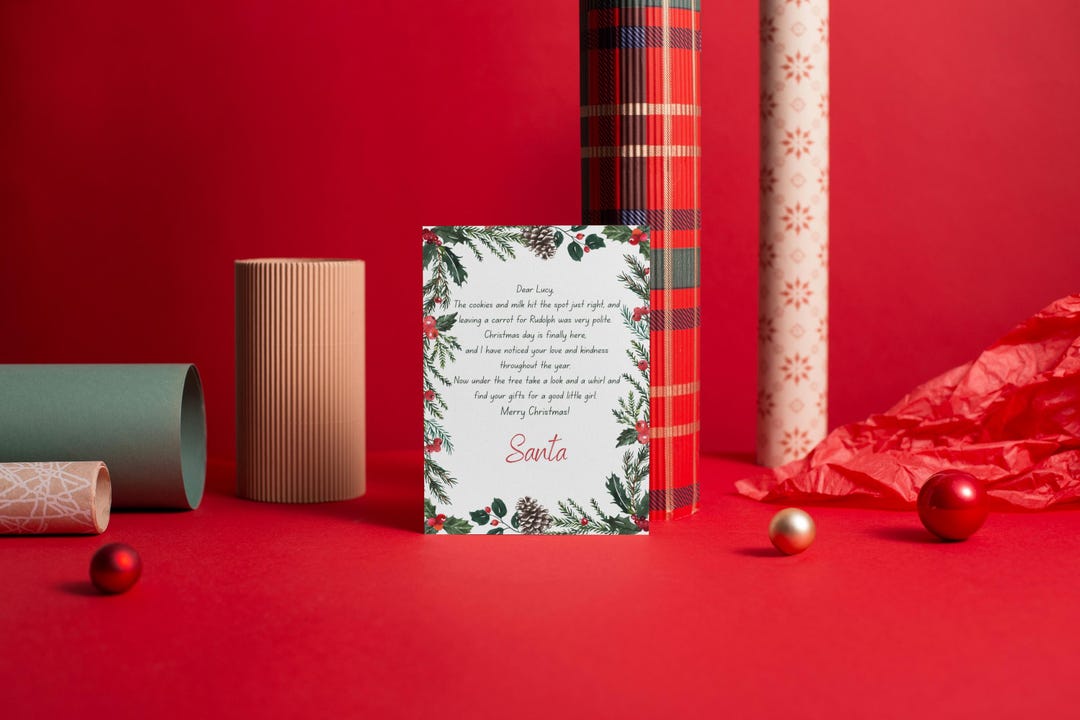 Personalized Letter From Santa: Christmas Morning Poem (digital ...