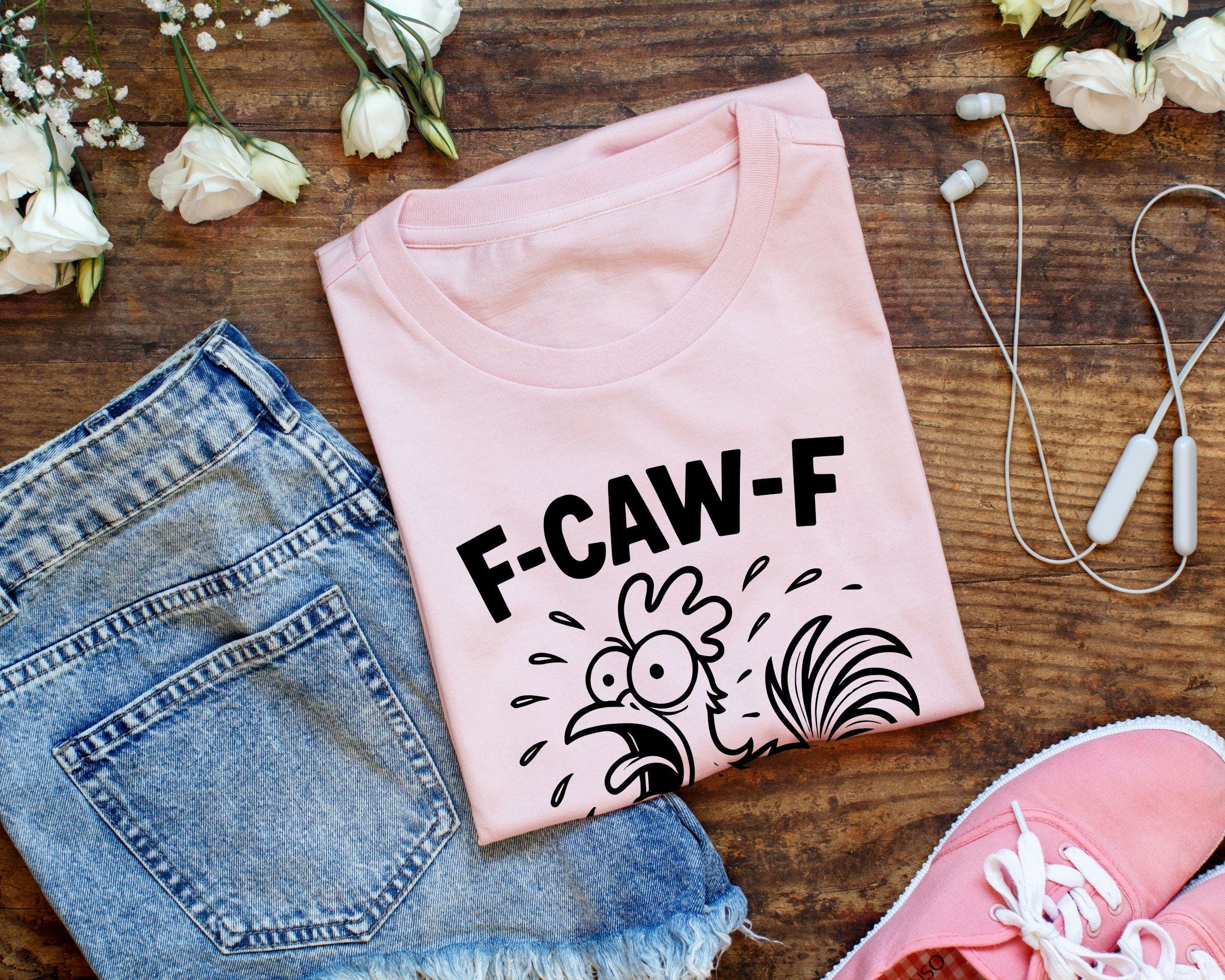 Funny F-caw-f Chicken Svg Png,crazy Hen Svg,farm Animal Svg,screaming ...