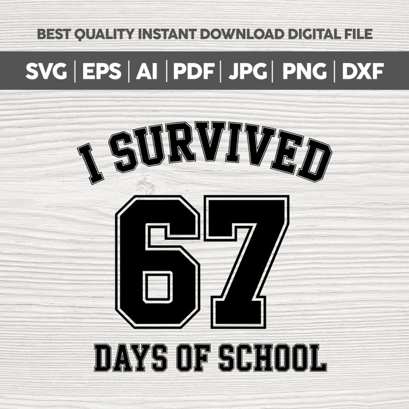 67 Days of School Svg - Etsy