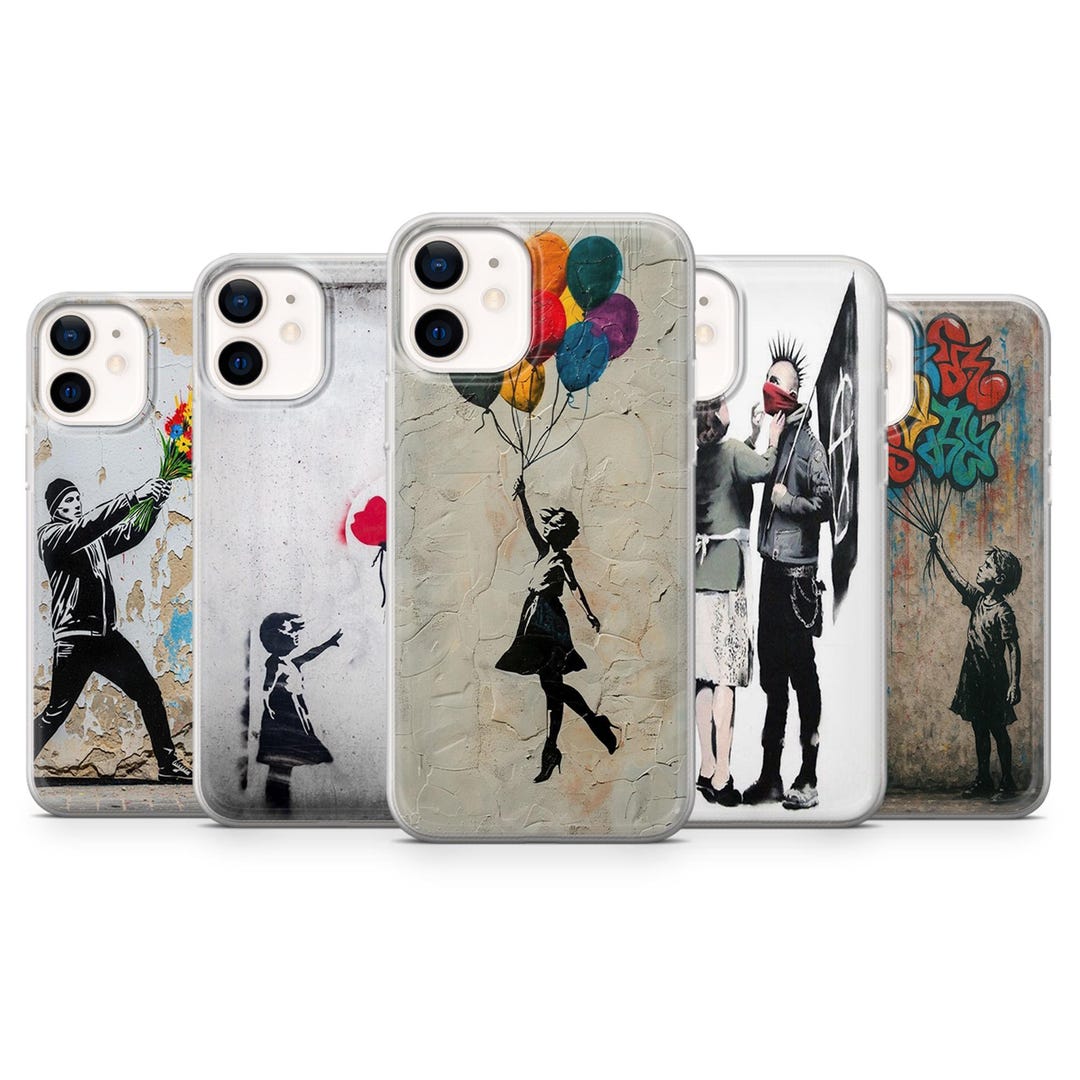 Banksy Phone Case Street Art Cover for iPhone 17pro, 16, 15, 14, 13, 12 ...
