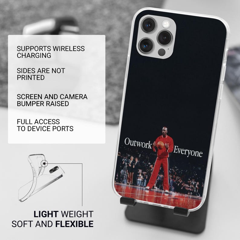 Michael Jordan Phone Case Basketball Legend Cover for iPhone 17pro, 16 ...