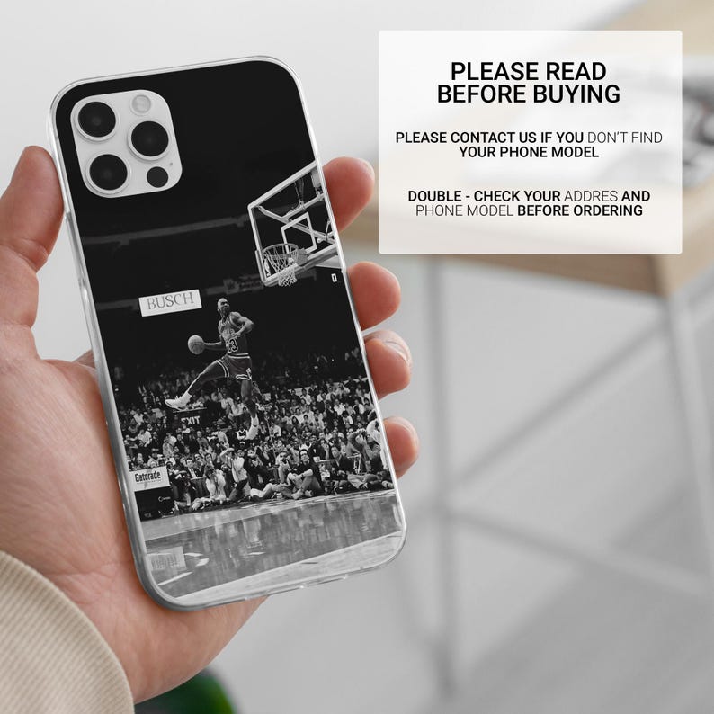 Michael Jordan Phone Case Basketball Legend Cover for iPhone 17pro, 16 ...