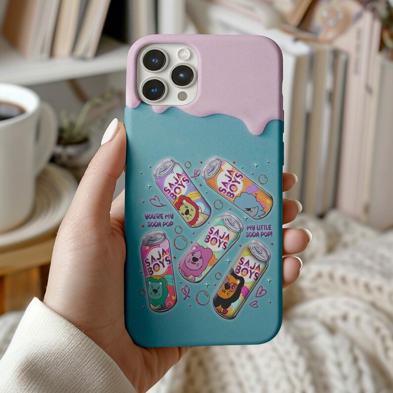 Saja Boys Soda Pop Phone Case, K-pop Anime Bear Lion Cover - Etsy
