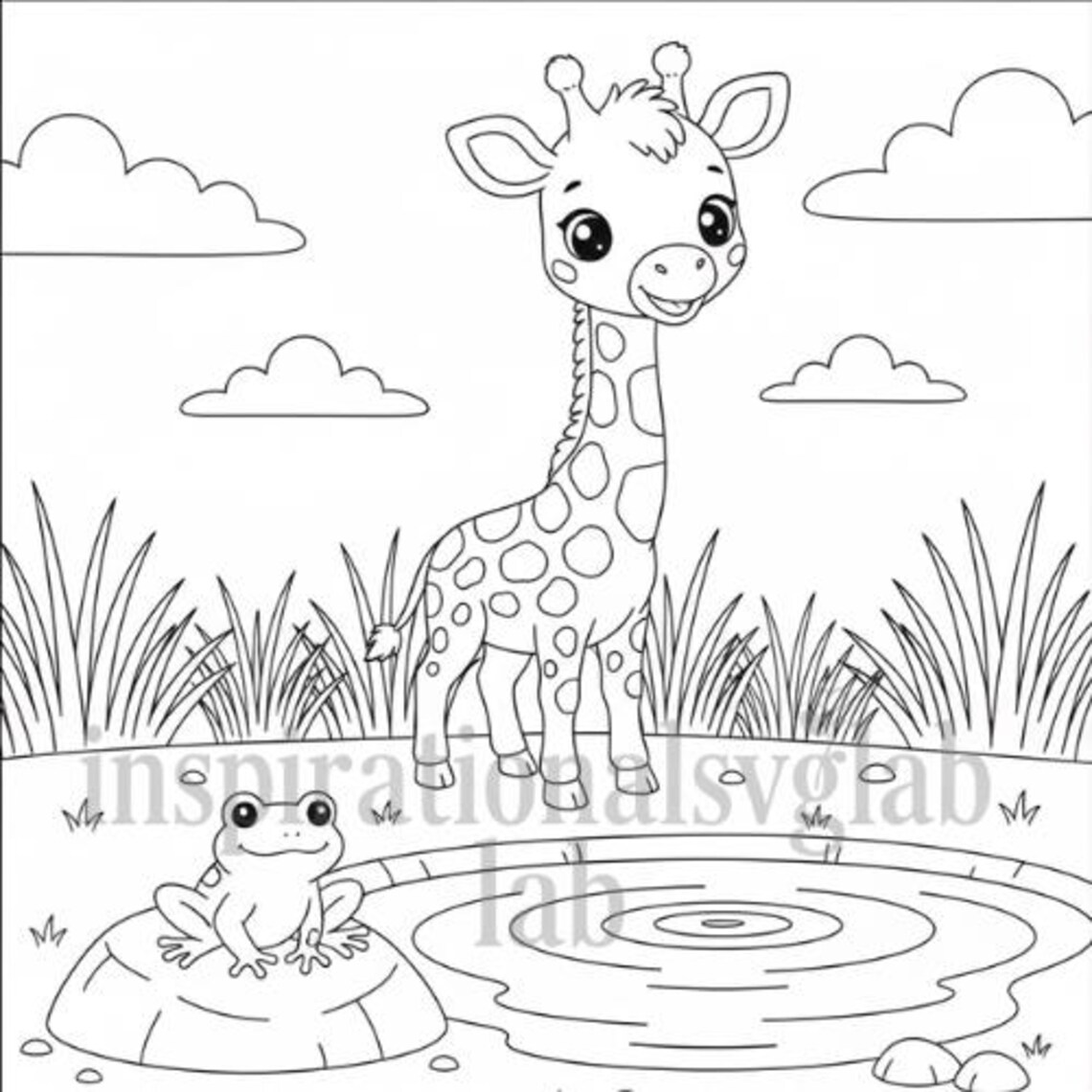 Cute Animal Drawings for Kids PDF, 25 Animal Drawing Pages, Cute Kids ...