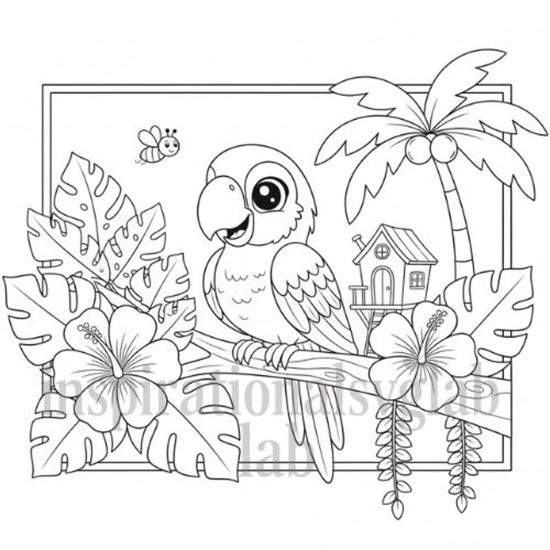 Cute Animal Drawings for Kids PDF, 25 Animal Drawing Pages, Cute Kids ...