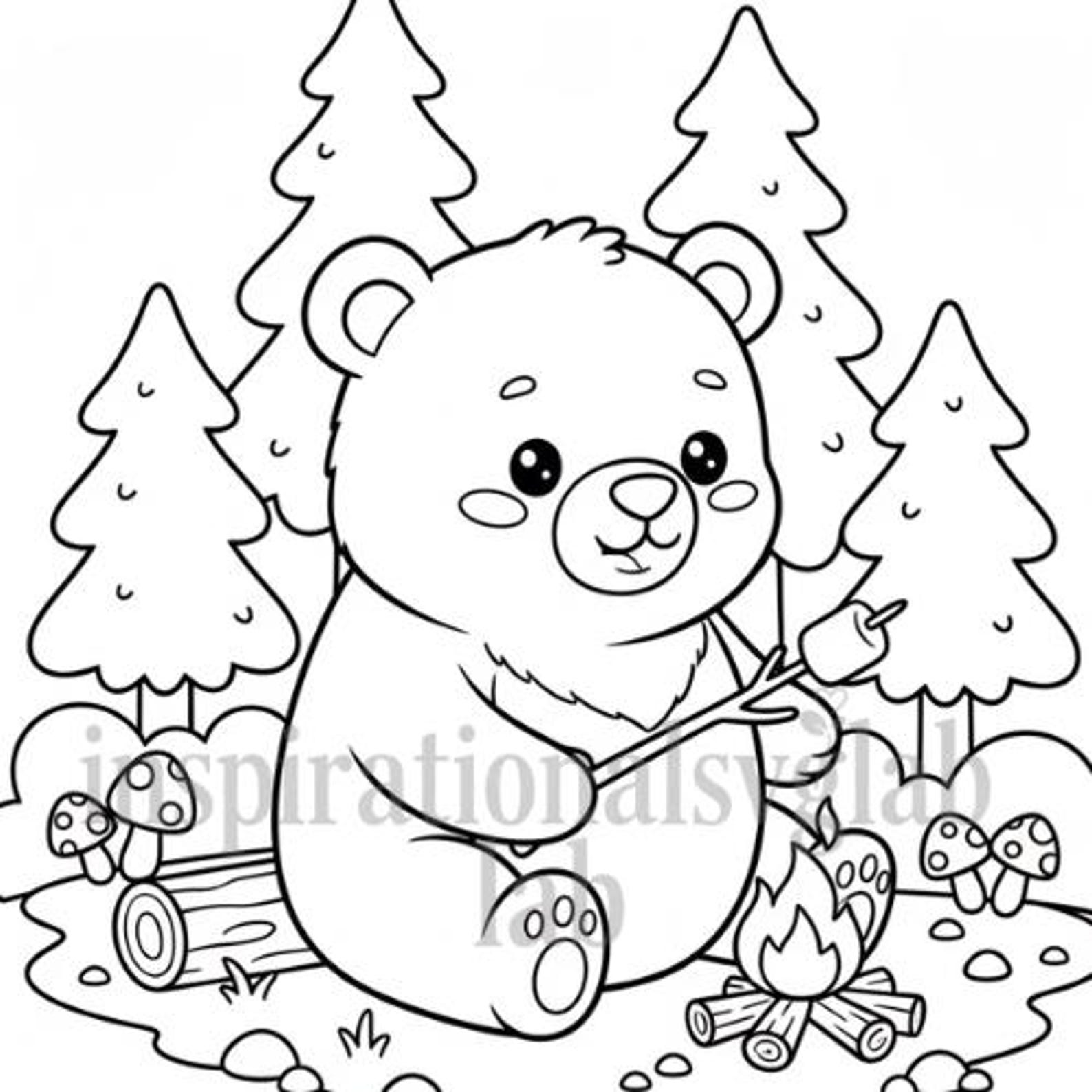 Cute Animal Drawings for Kids PDF, 25 Animal Drawing Pages, Cute Kids ...