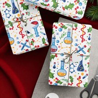 Scientific Chalkboard: Premium Gift Wrap - Decorative Repeating Pattern ...