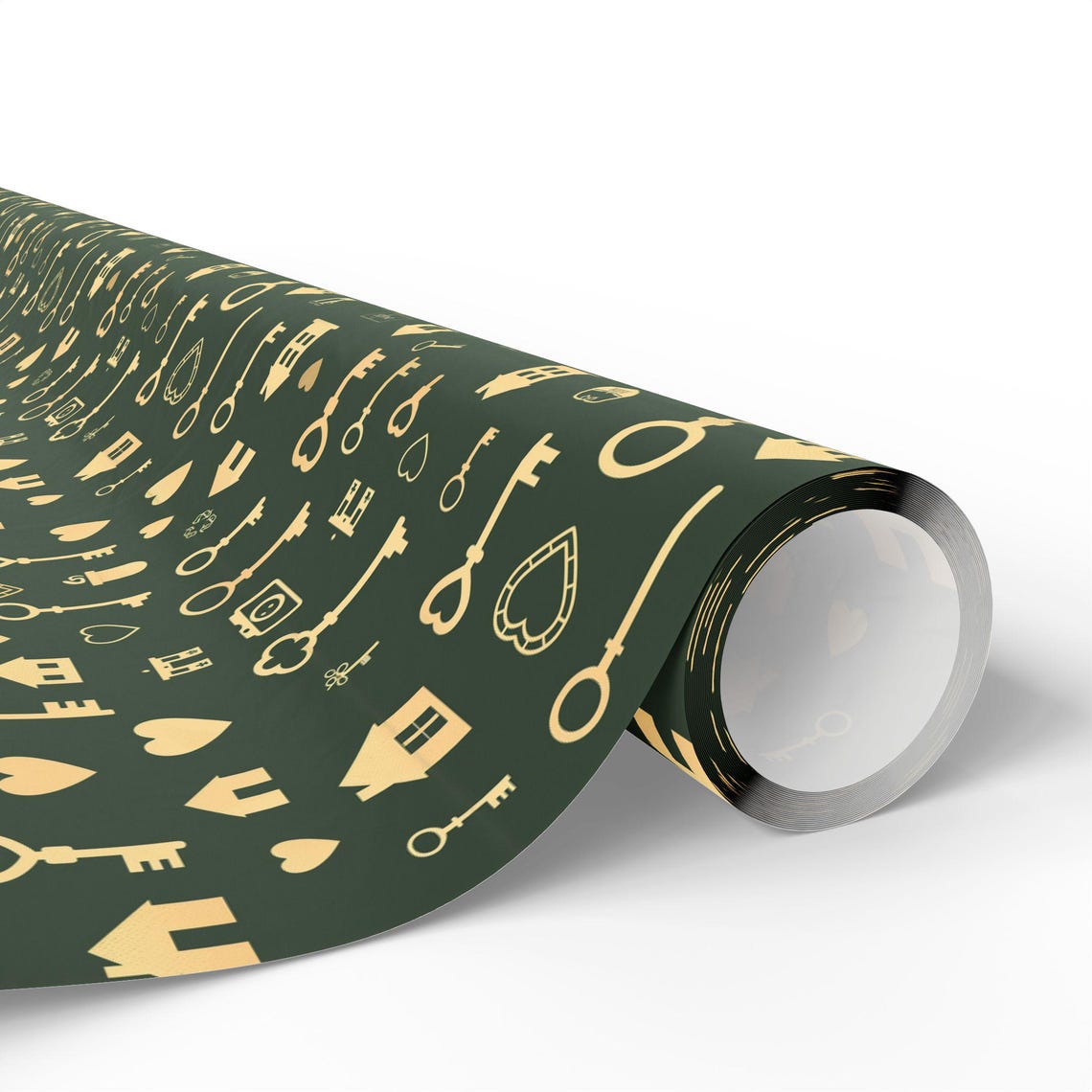 Realtor Wrapping Paper | House & Key Print | Gift Wrap for Real Estate ...