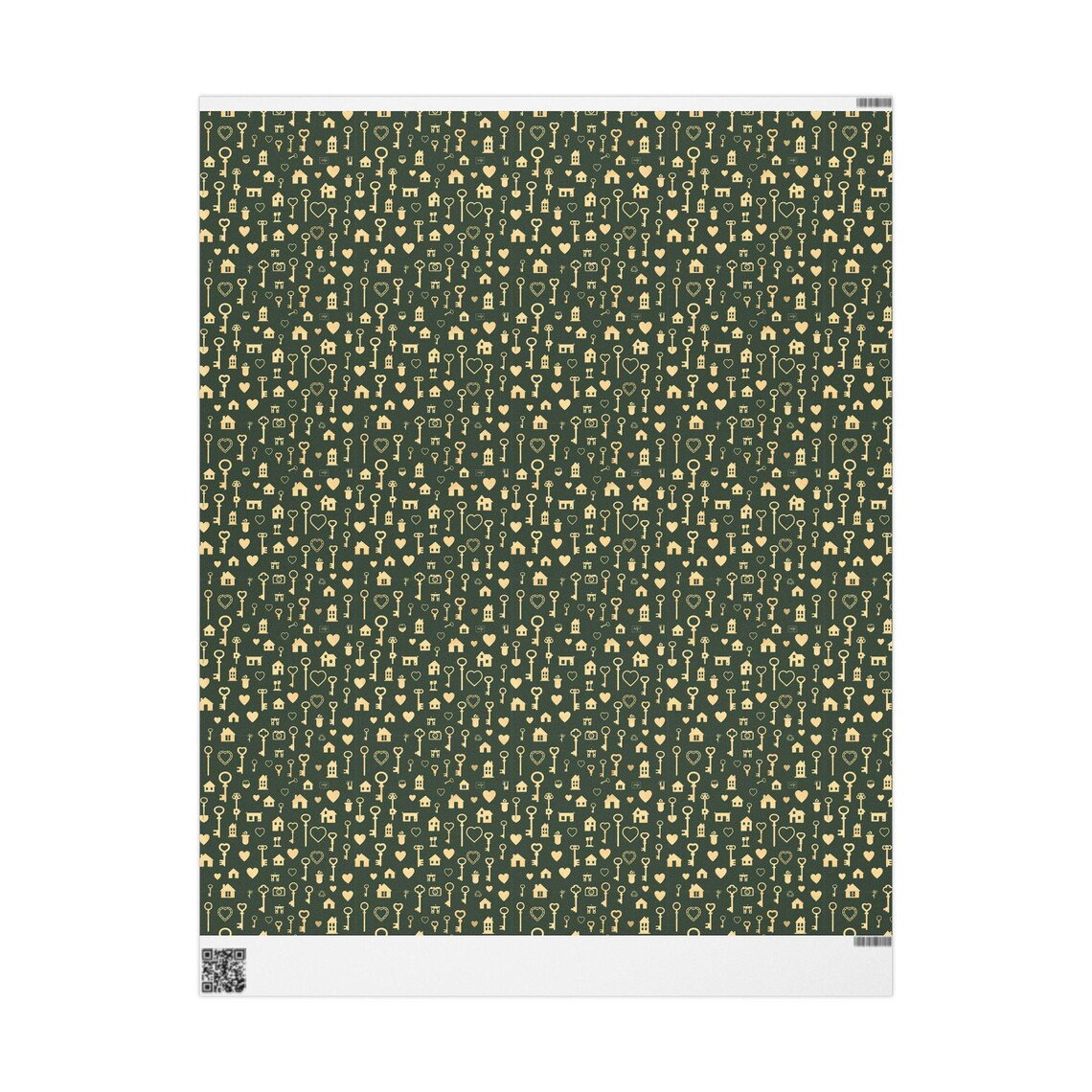 Realtor Wrapping Paper | House & Key Print | Gift Wrap for Real Estate ...