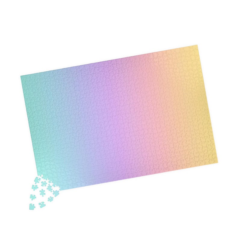 Pastel Gradient Puzzle: Soft Color Relaxing Challenge, 1000 or 500 ...