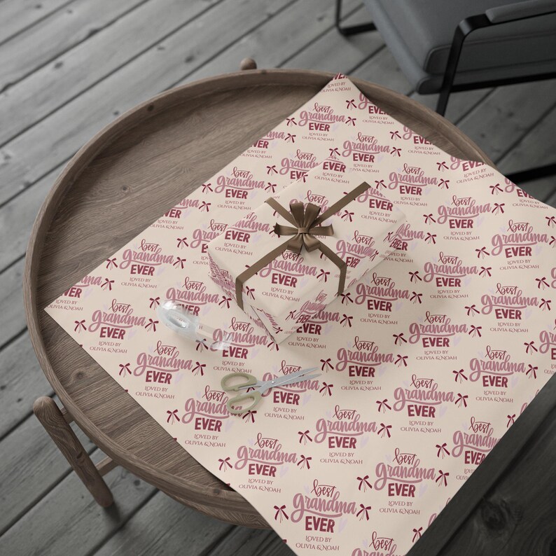 Personalized Grandma Wrapping Paper: Grandma Ever Gift Wrap - Etsy