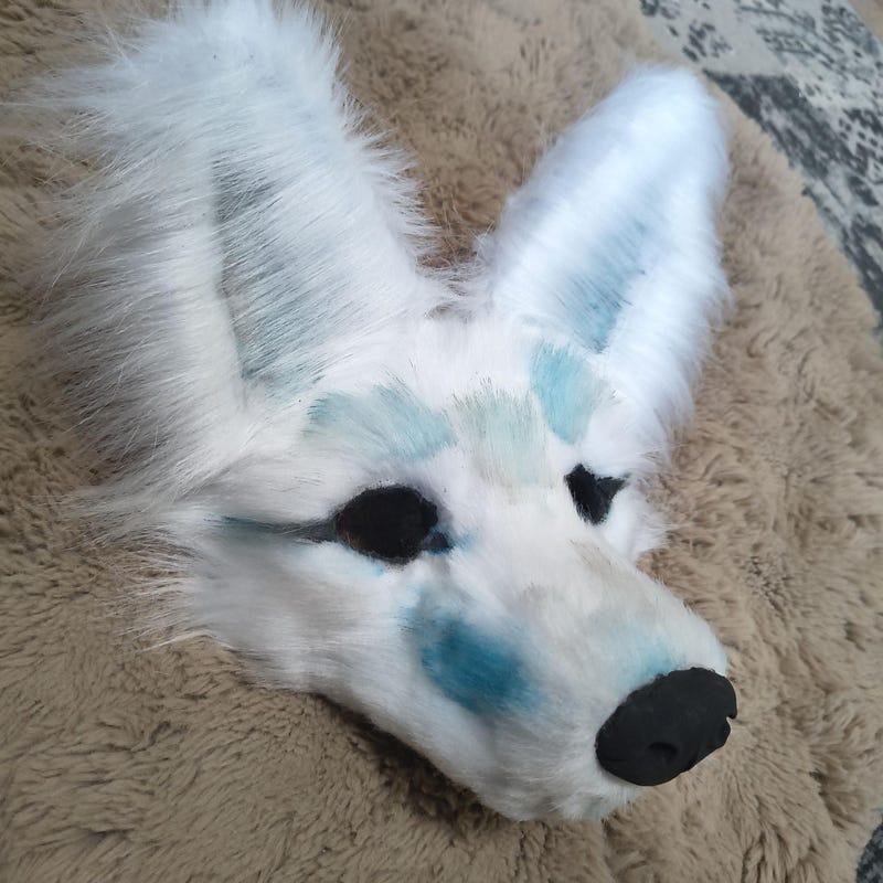 Polarfuchs therian mask - Etsy.de