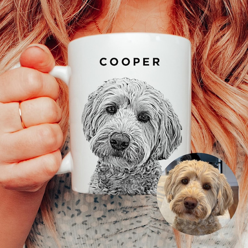 Custom Dogs Coffee Mugs - Etsy
