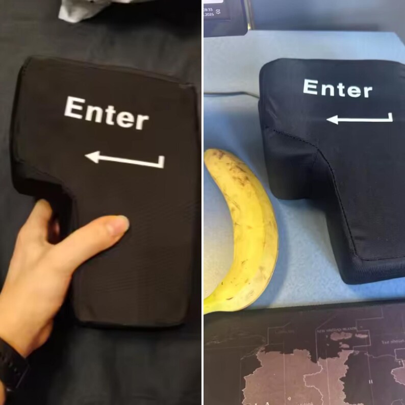 Giant Enter Key Stress Pillow – Funny Desk Stress Relief Cushion ...