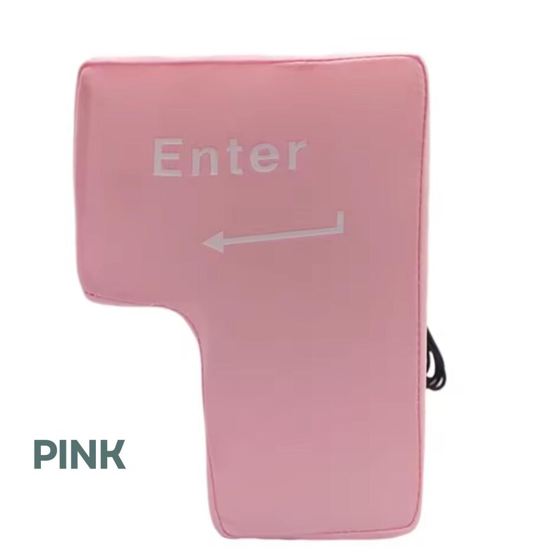 Giant Enter Key Stress Pillow – Funny Desk Stress Relief Cushion ...