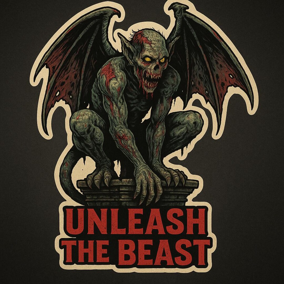 Gothic Gargoyle Sticker - Waterproof, Uv-resistant Vinyl - Etsy