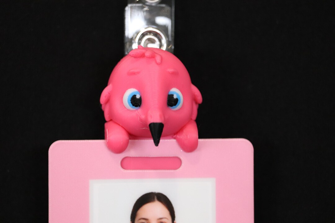 Flamingo Badge Friend - Nurse, Hospital, Slide or Clip to ID - Etsy