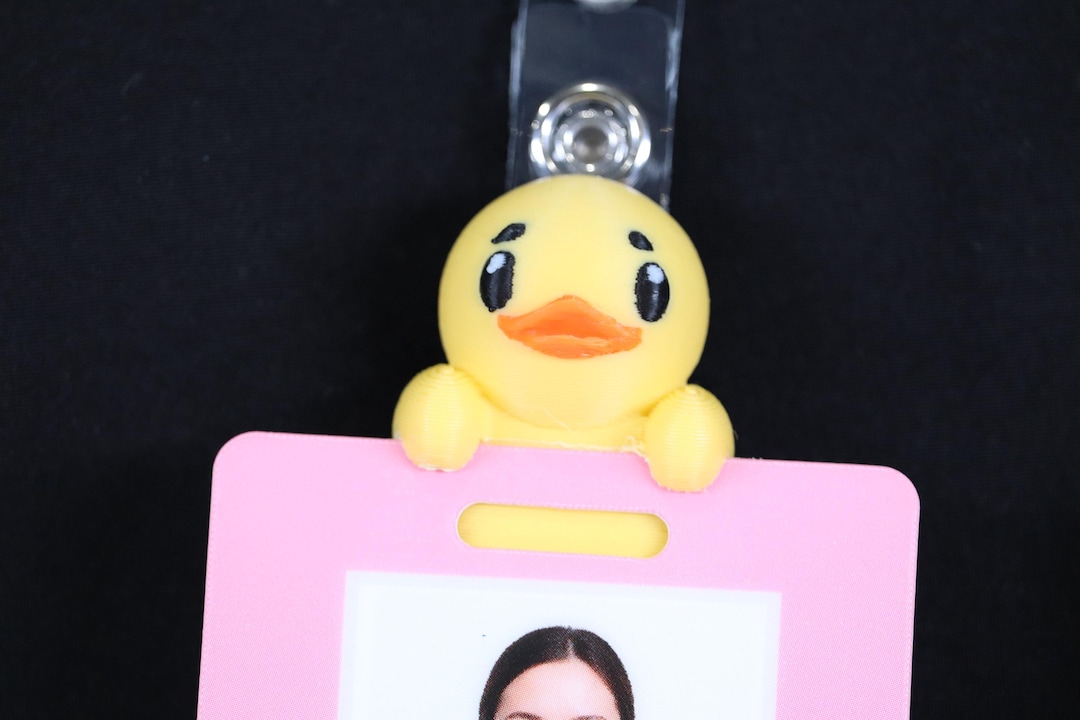 Duck Badge Reel - Badge Friend, Slide-on or Clip to ID - Nurse, Teacher ...