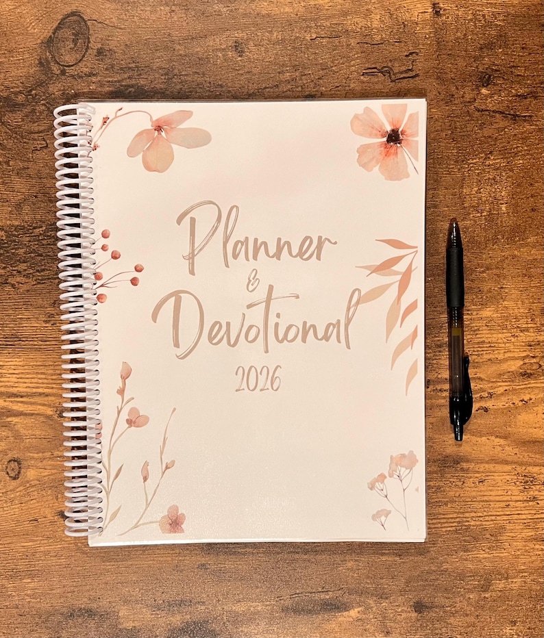 Christian Calendar Planner and Devotional 2026, Annual Work Calendar ...