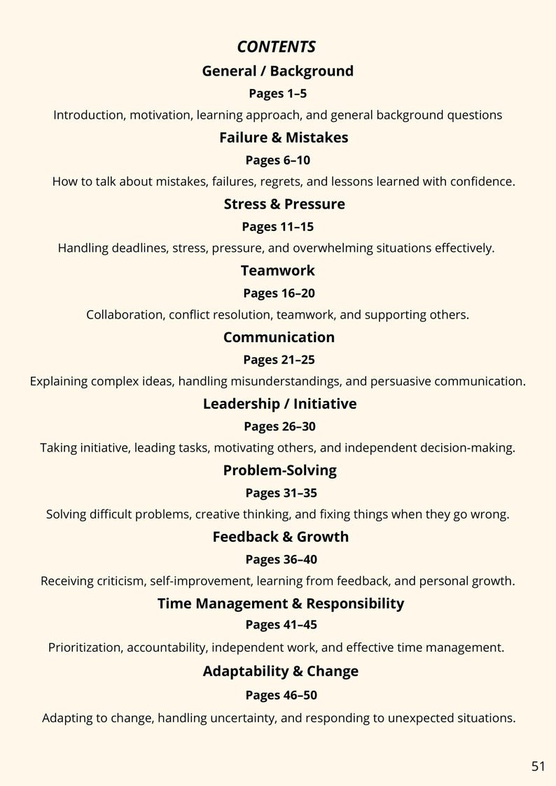 Behavioral Interview STAR Method Toolkit | Answer Templates ...